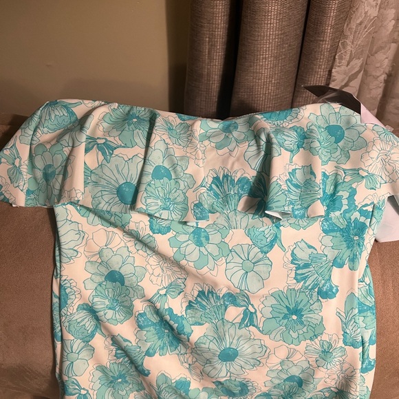 Shade & Shore | Swim | Brand New Shade And Shore Floral Print Ruffle ...